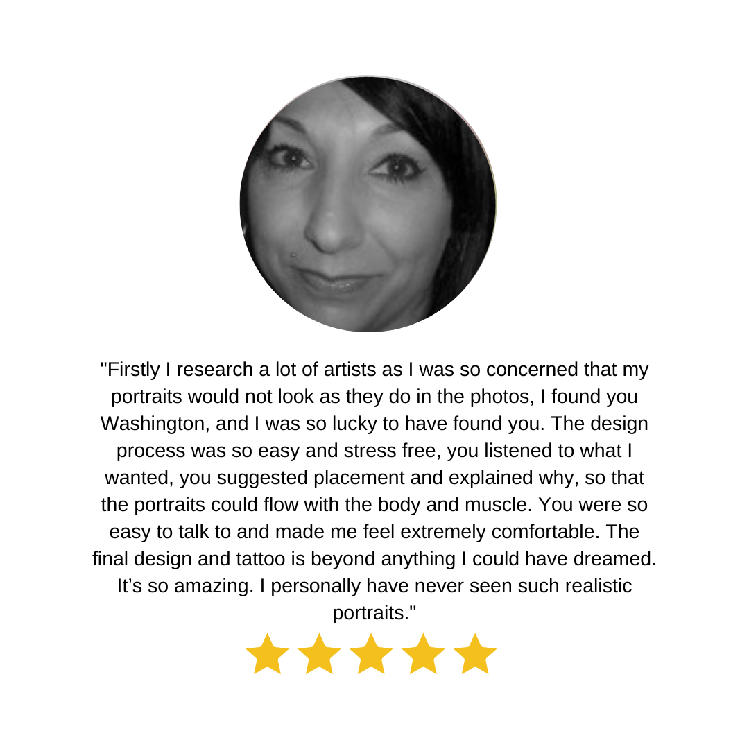 Washington Tattoo – We work with black and gray realism tattoos